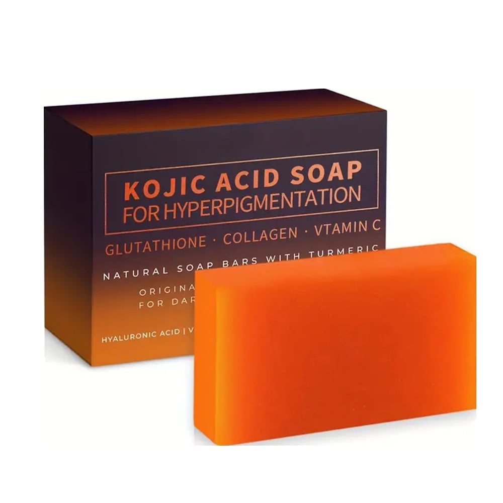 Kojic Acid Soap Bars with Vitamin C, Retinol, Collagen, Turmeric ...