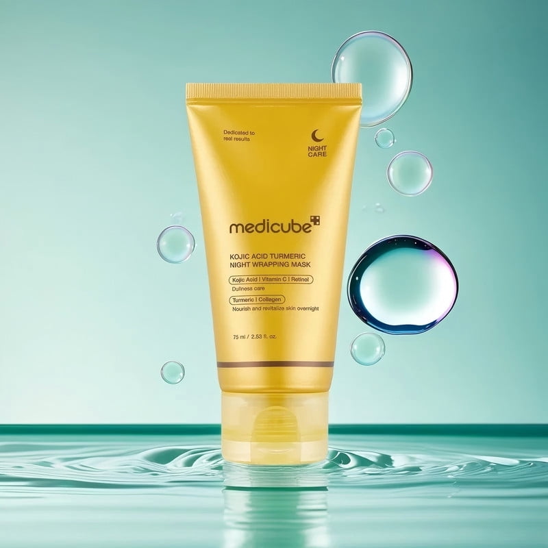 Kojic Acid Turmeric Night Wrapping Mask | Overnight Wrapping Mask ...