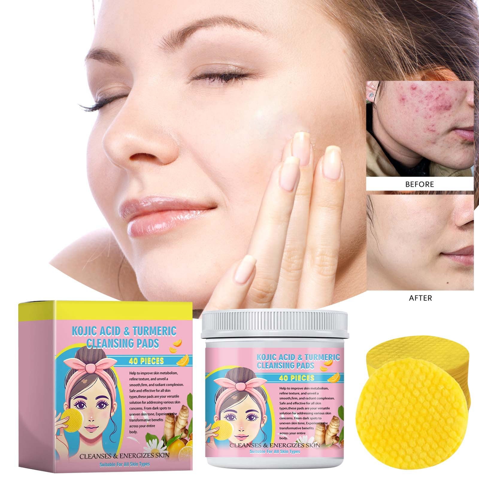 Kojic Cleansing Pads Gentle Cleansing Of Facial Skin Refreshing And ...