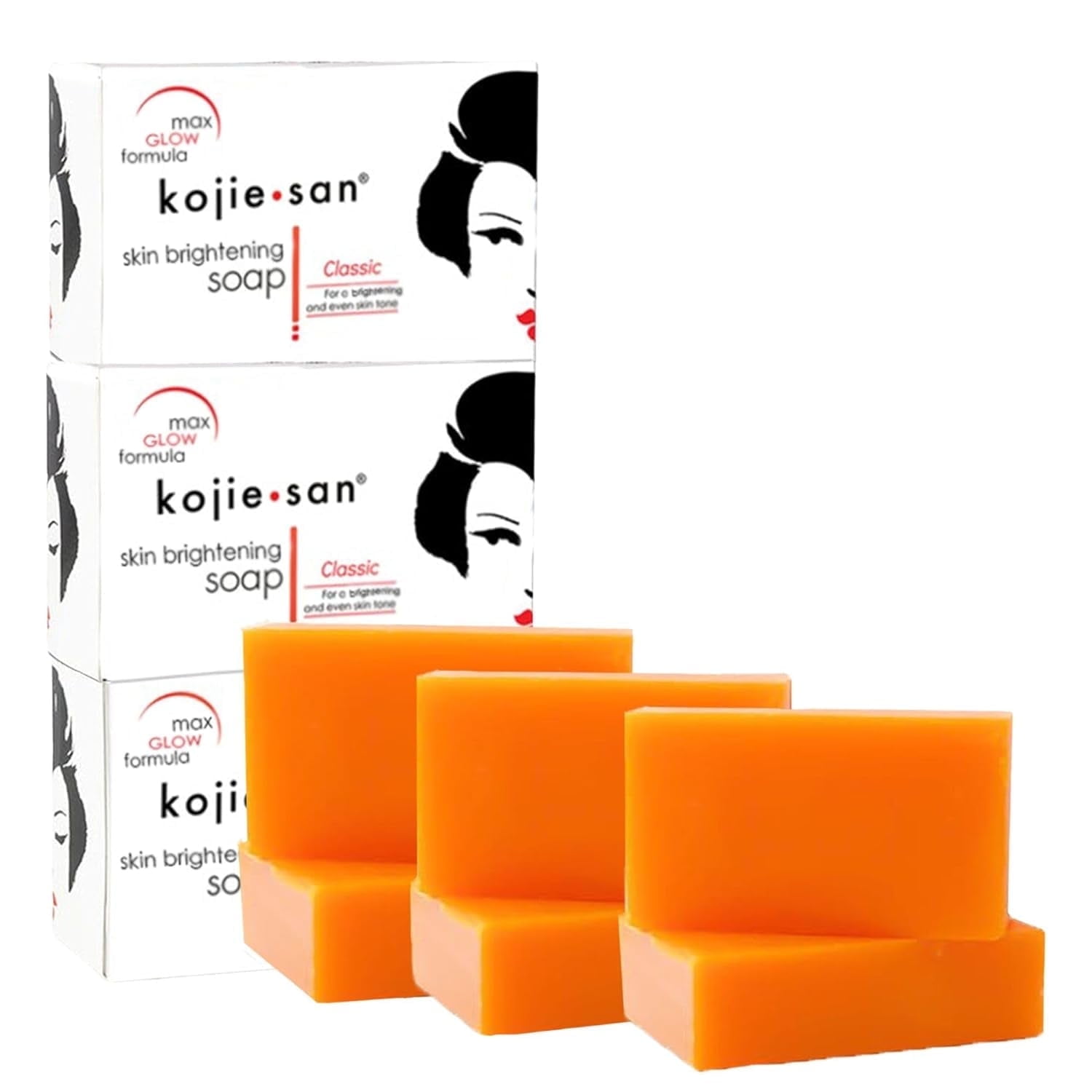 Original Kojie San Skin Brightening Soap for All Skin Type Men & Women, 100g x 6 Bars - Walmart.com