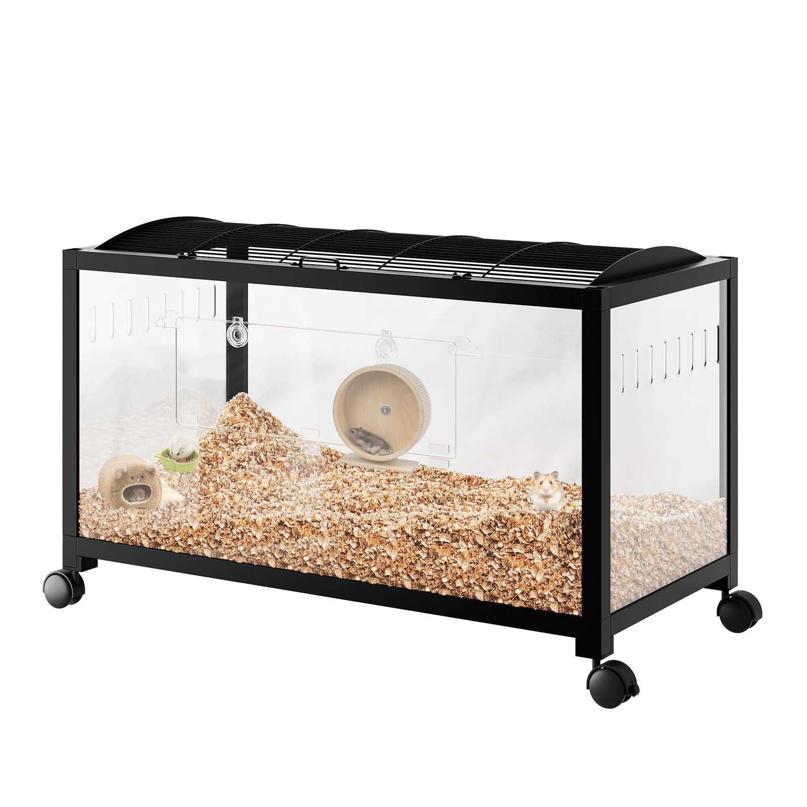 Kojooin 37.8" Stackable Hamster Cage – Chew-Proof Acrylic & Metal ...