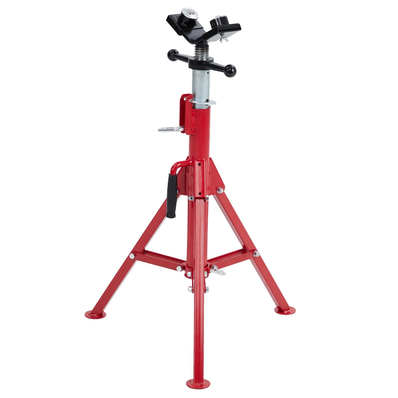 Kojooin Adjustable V-Head Pipe Jack Stand – 2500 LB Welding Pipe Stand ...