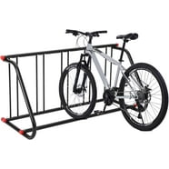 KFFKFF 111 Inch Long Floor Standing Bike Rack, 9 Stands All Steel Mesh ...