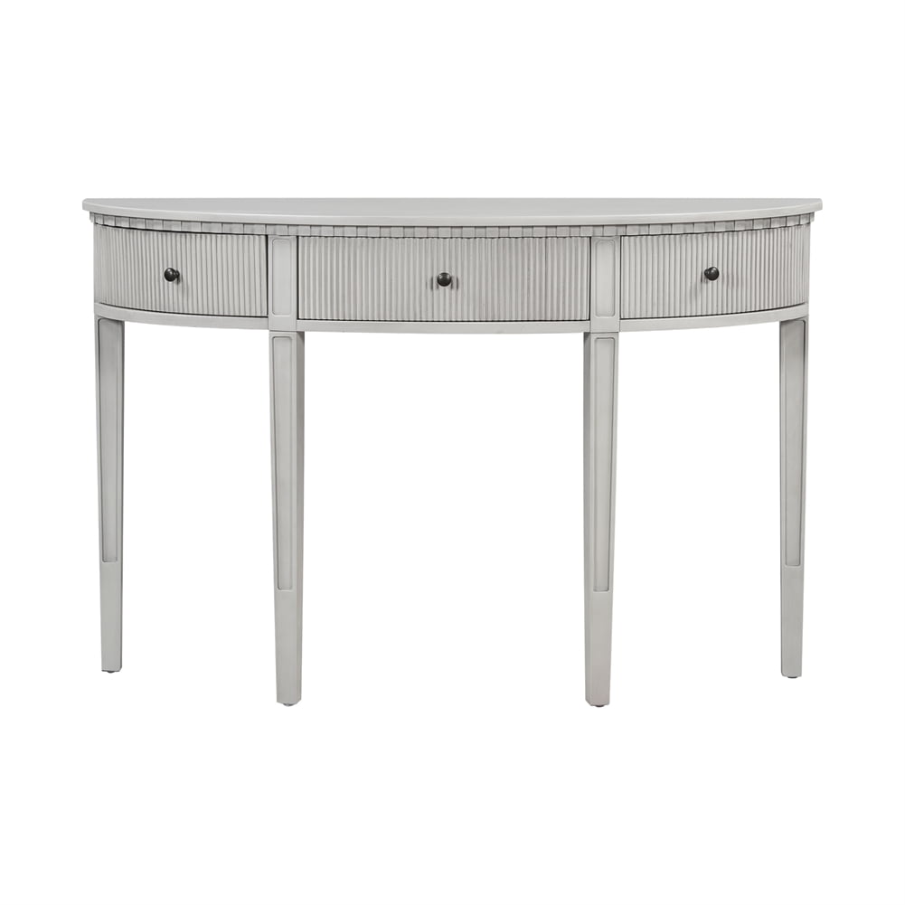 Kojooin Console Table With Vertical Stripe Drawer Fronts And 4 Legs ...