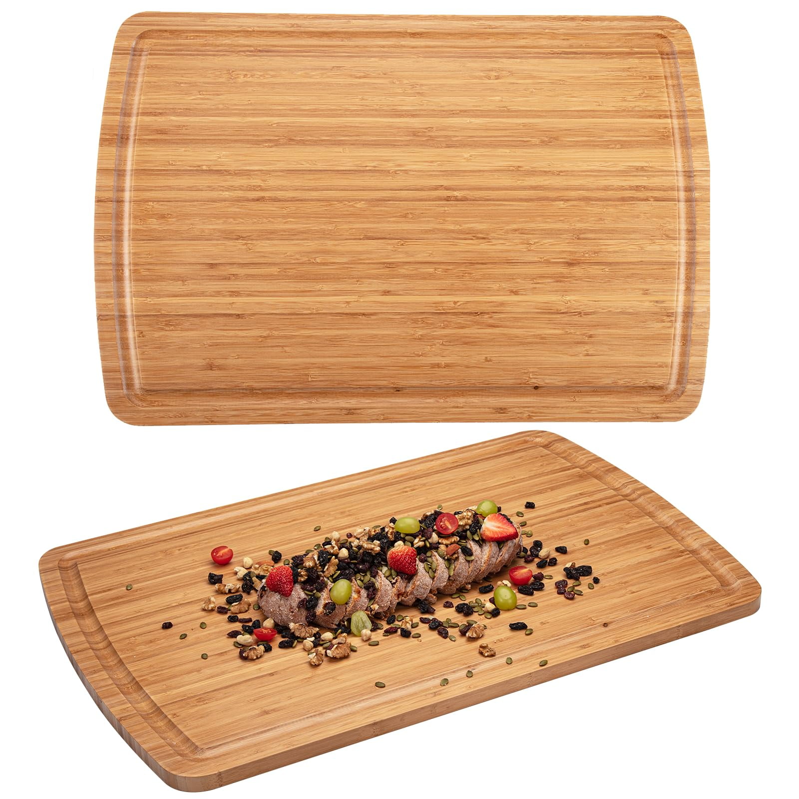 Kojooin Extra Large Bamboo Cutting Board 30x20 – Thick Butcher Block ...