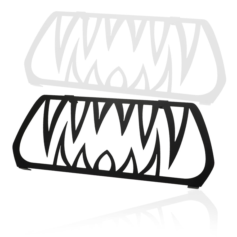 Kojooin Front Bumper Guard Kit, Grille Teeth Insert Front Grill Mesh ...