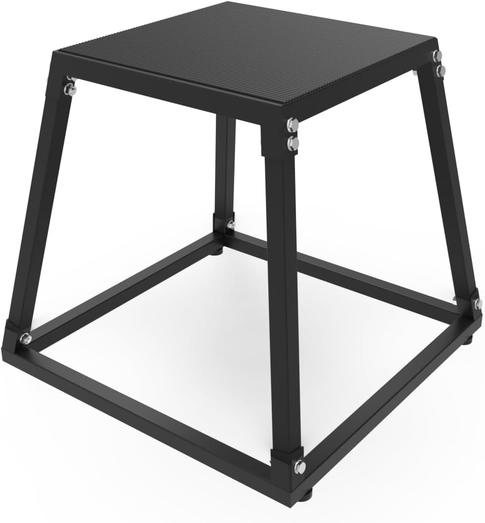 Kojooin Heavy-Duty Plyometric Jumping Boxes - Anti-Slip Steel Platforms ...