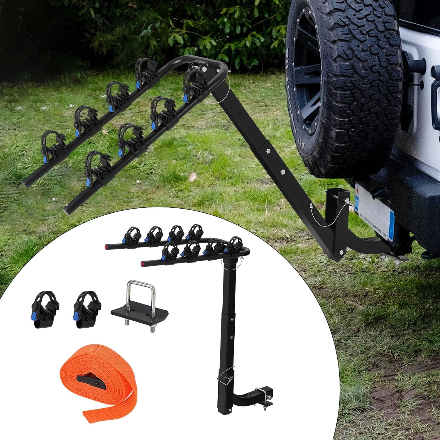 Kojooin Hitch Mount Bike Rack,Trailer Hitch Bike Rack Carrier for Car ...