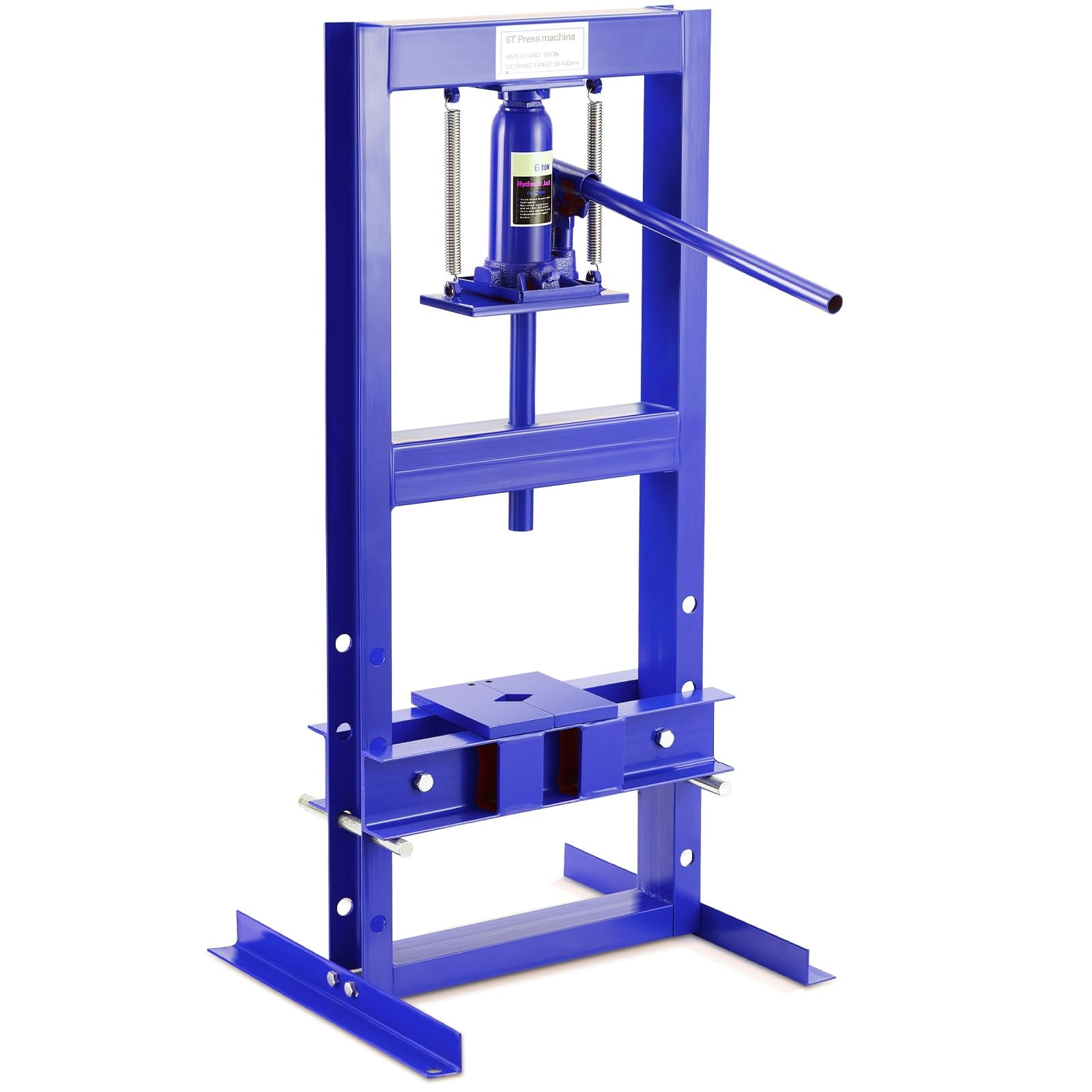 Kojooin Hydraulic Shop Press 6T, H-Frame Bearing Shop Press, Adjustable ...