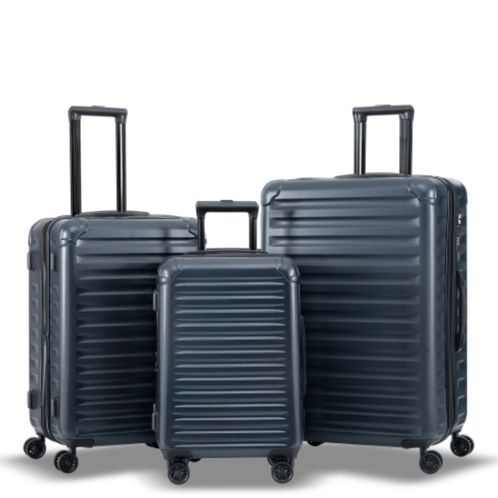 Kojooin Luggage Set 4 Pieces Luggage Set Pc+Abs Hardside Expandable ...