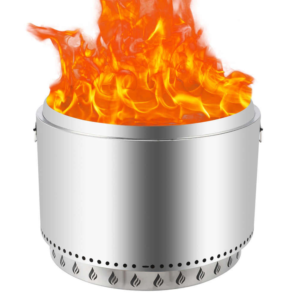 Kojooin Smokeless Fire Pit,Wood Burning Portable Stainless Steel,Fixed ...