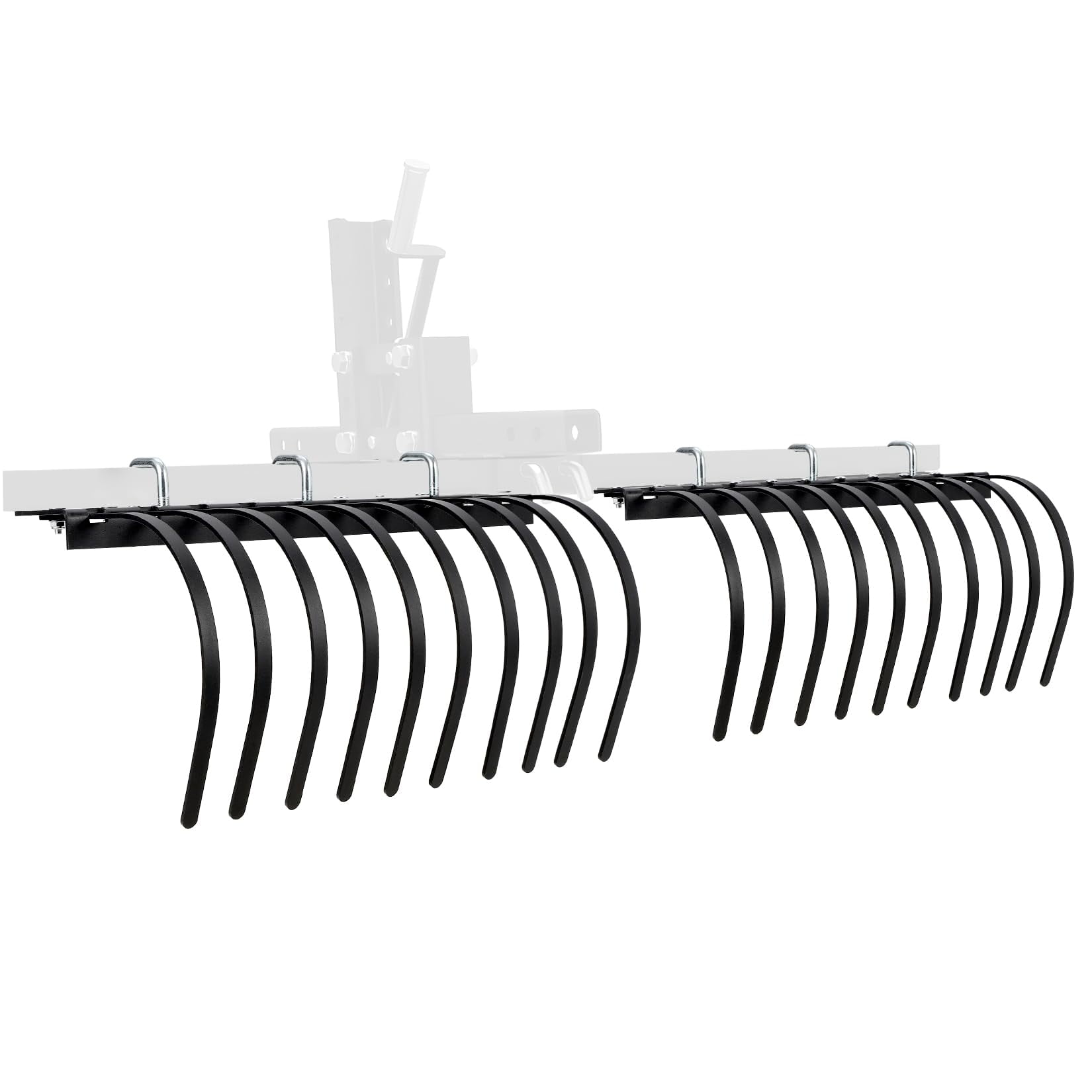 Kojooin Ultra-Rigid 60 Inch Landscape Rake - Fits 2-Inch Receivers of ...