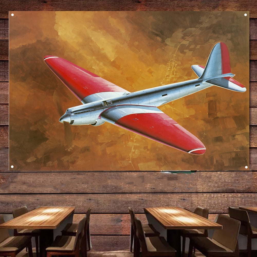 Koken-ki (KJ-2) Fighter Jet Banner Wall Art Canvas Banner - 38" x 57 ...
