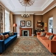 Kokia 9x12 Vintage Oriental Area Rug for living Room, Terrocota Low ...
