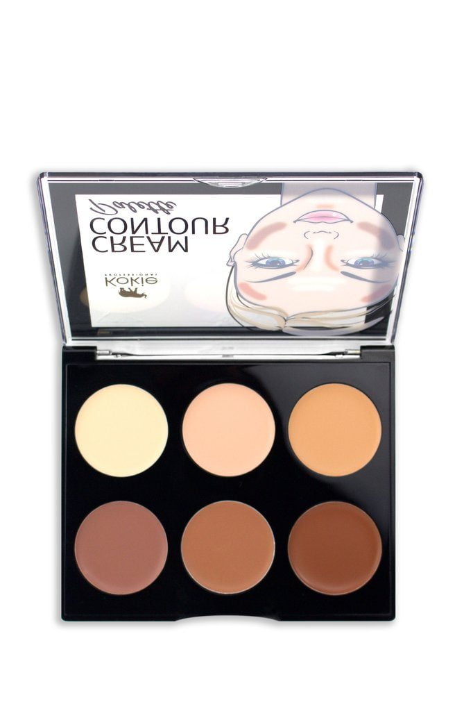 Kokie Professional 6-Shade Cream Contour Palette, Easy to Blend for ...
