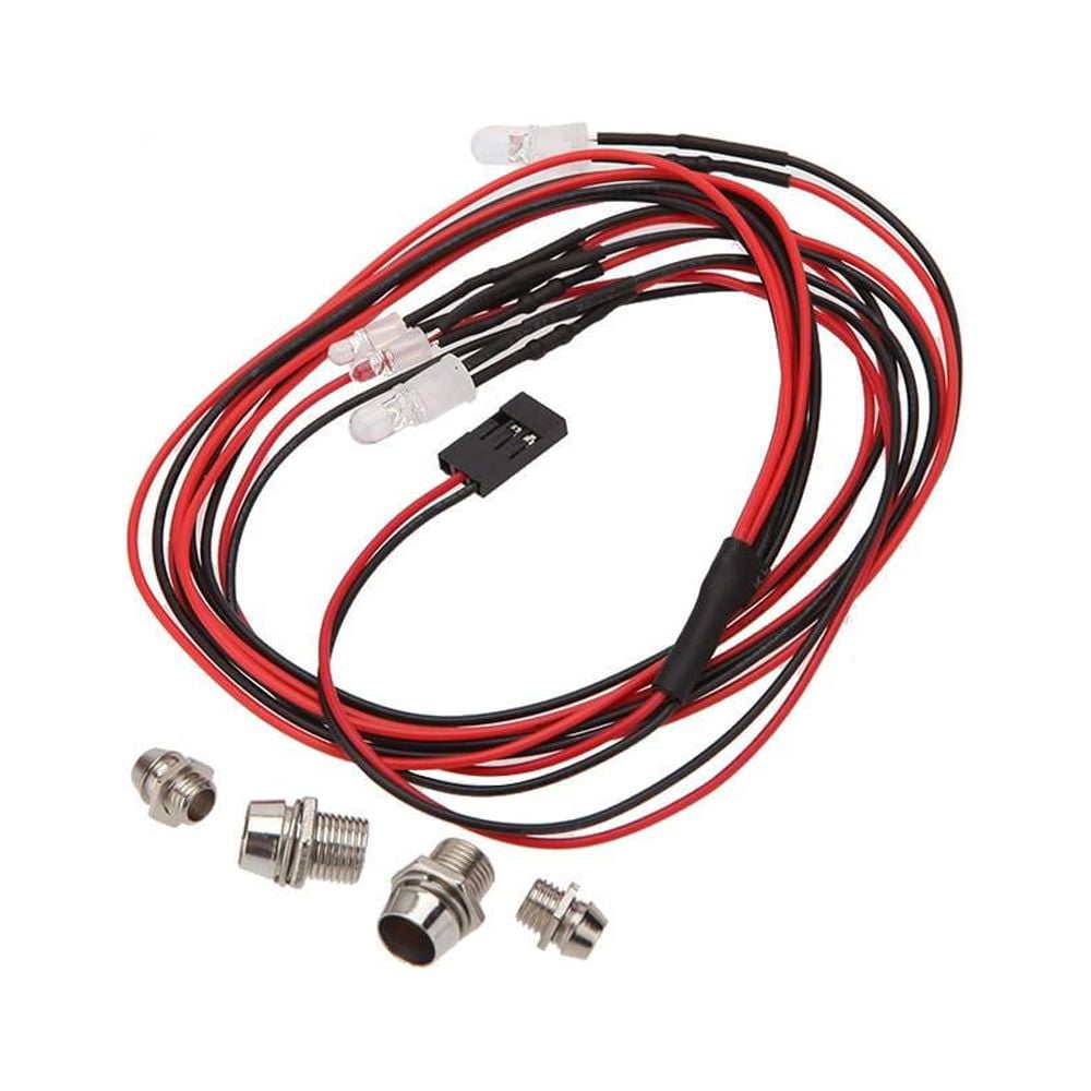 Kokiya 1/10 1/8 Upgrade Part 5MM 3MM 4 LED Light Headlight Taillight ...