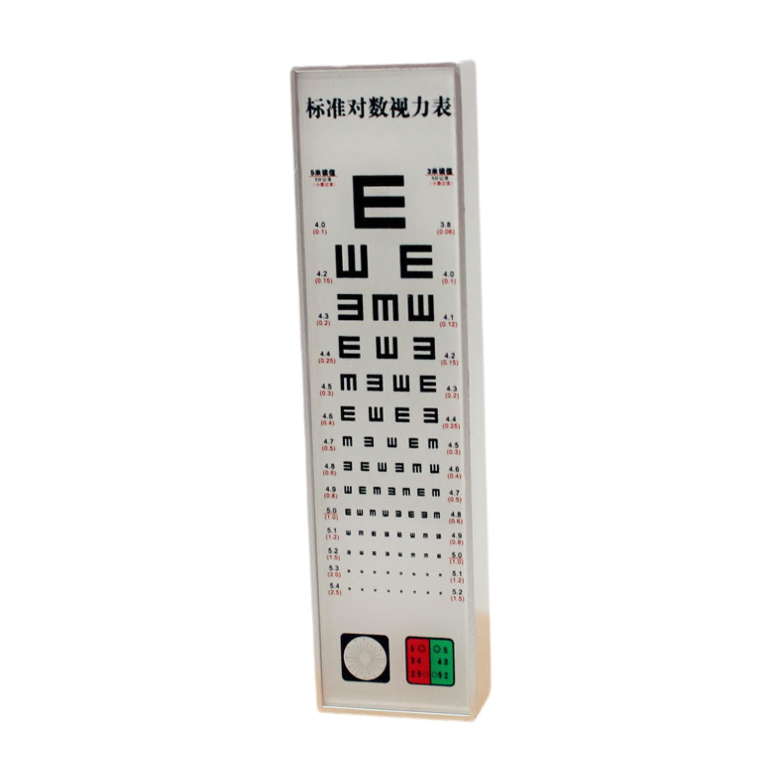 Kokiya 1/12 Dollhouse Eye Chart Crafts Pocket Size Eye Testing Chart ...