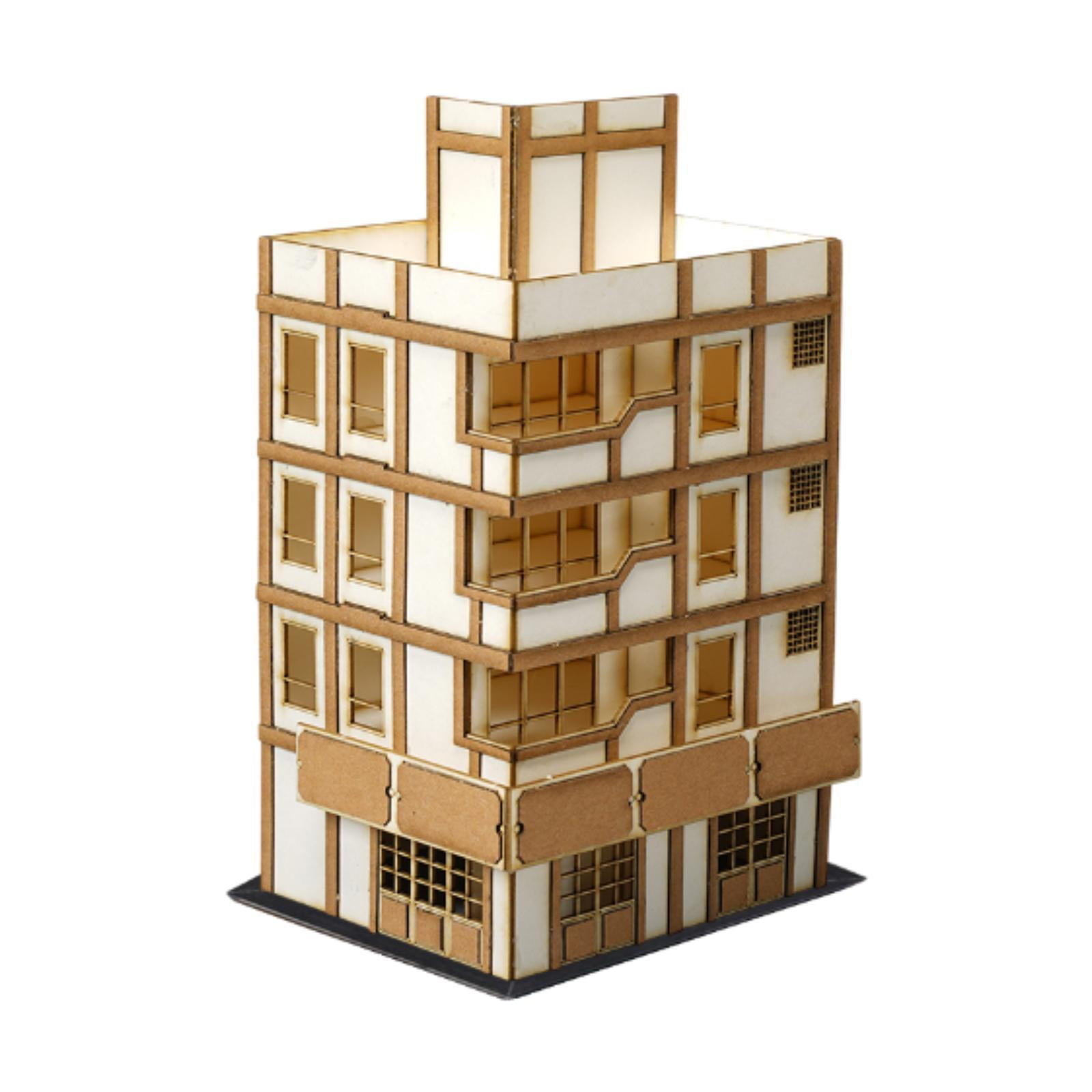 Kokiya 1/144 Building Model DIY Painting Micro Landscape Street City ...