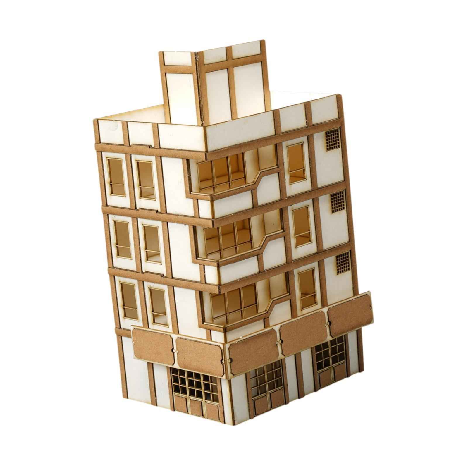 Kokiya 1/144 Building Model DIY Painting Micro Landscape Street City ...