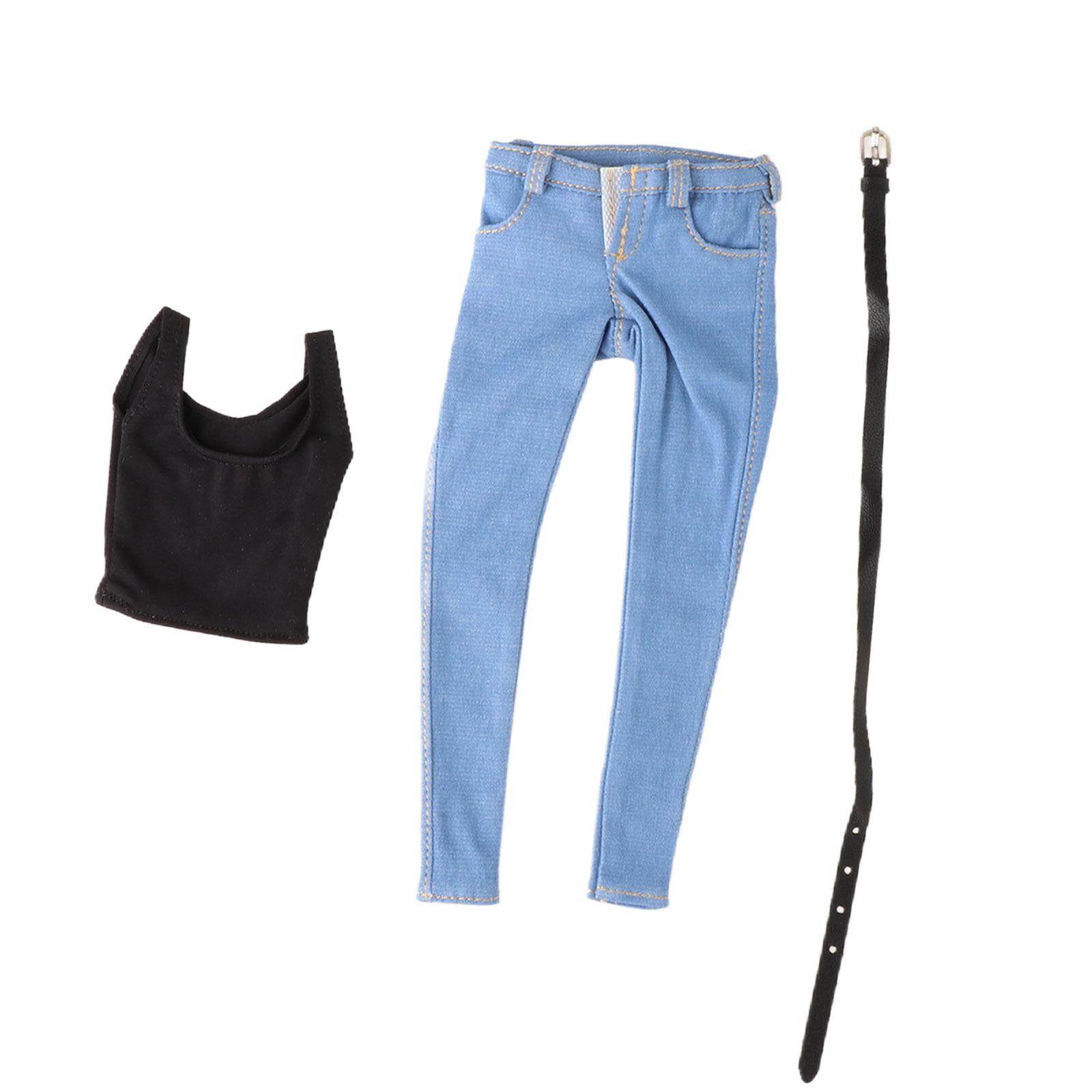 Kokiya 1/6 Scale Action Figures Clothing Set Blue Denim Set for 12 ...