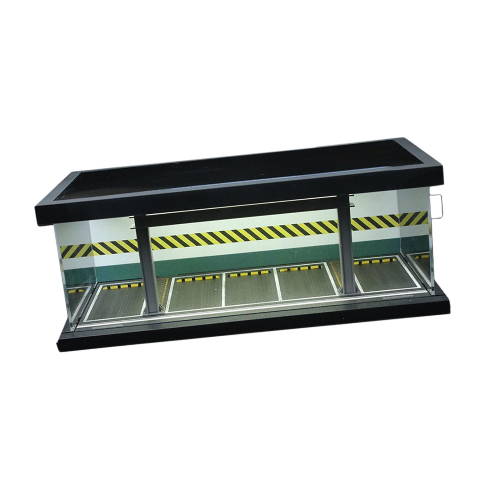 Kokiya 1/64 Parking Lot Display Case Dustproof Garage Scene Layout ...