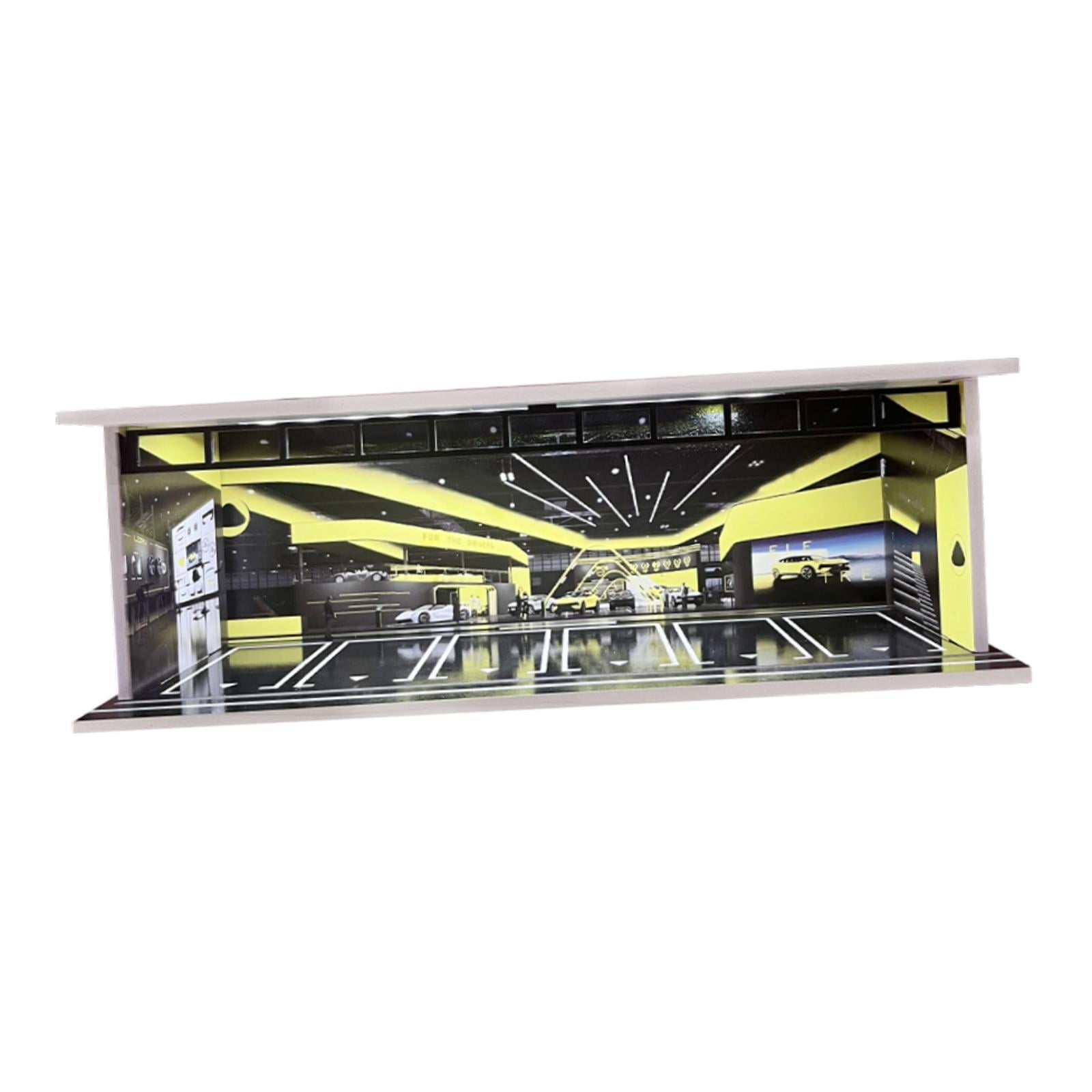 Kokiya 1/64 Scale Model Car Display Case Garage Diorama Scenario ...