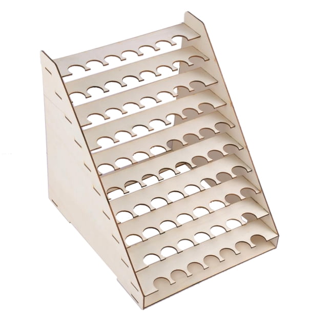 Kokiya 1 piece DIY Wooden Pigment Paint Rack Paint Modular Organizer ...