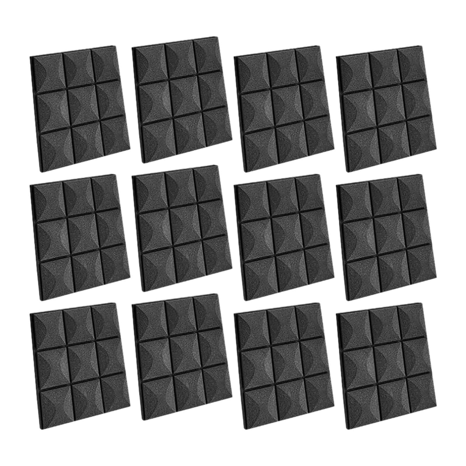 Kokiya 12 Pieces Acoustic Panels Accessories Sound Absorbing Foam ...