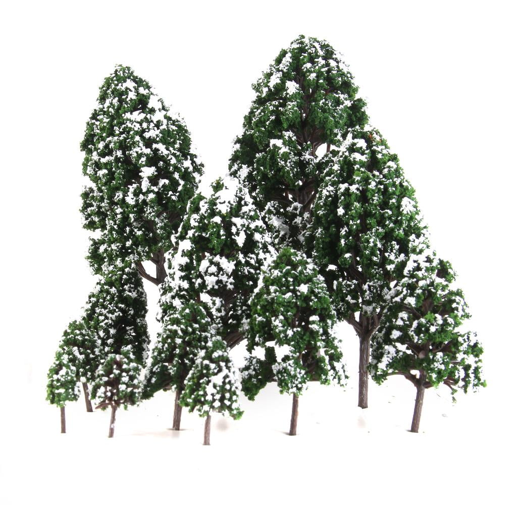 Kokiya 12 Winter Snow Landscape Trees Model Railway Railway Park Layout ...