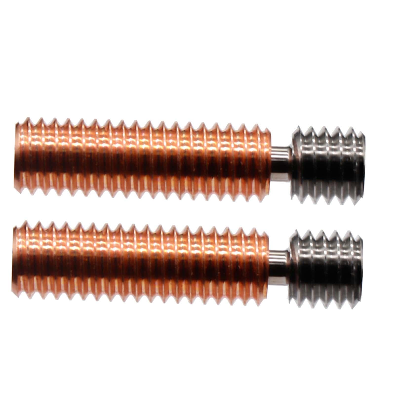Kokiya 2 Pieces 3D Printer M6 Bi Heatbreak Thermal Barrel Tube Heat Hot ...