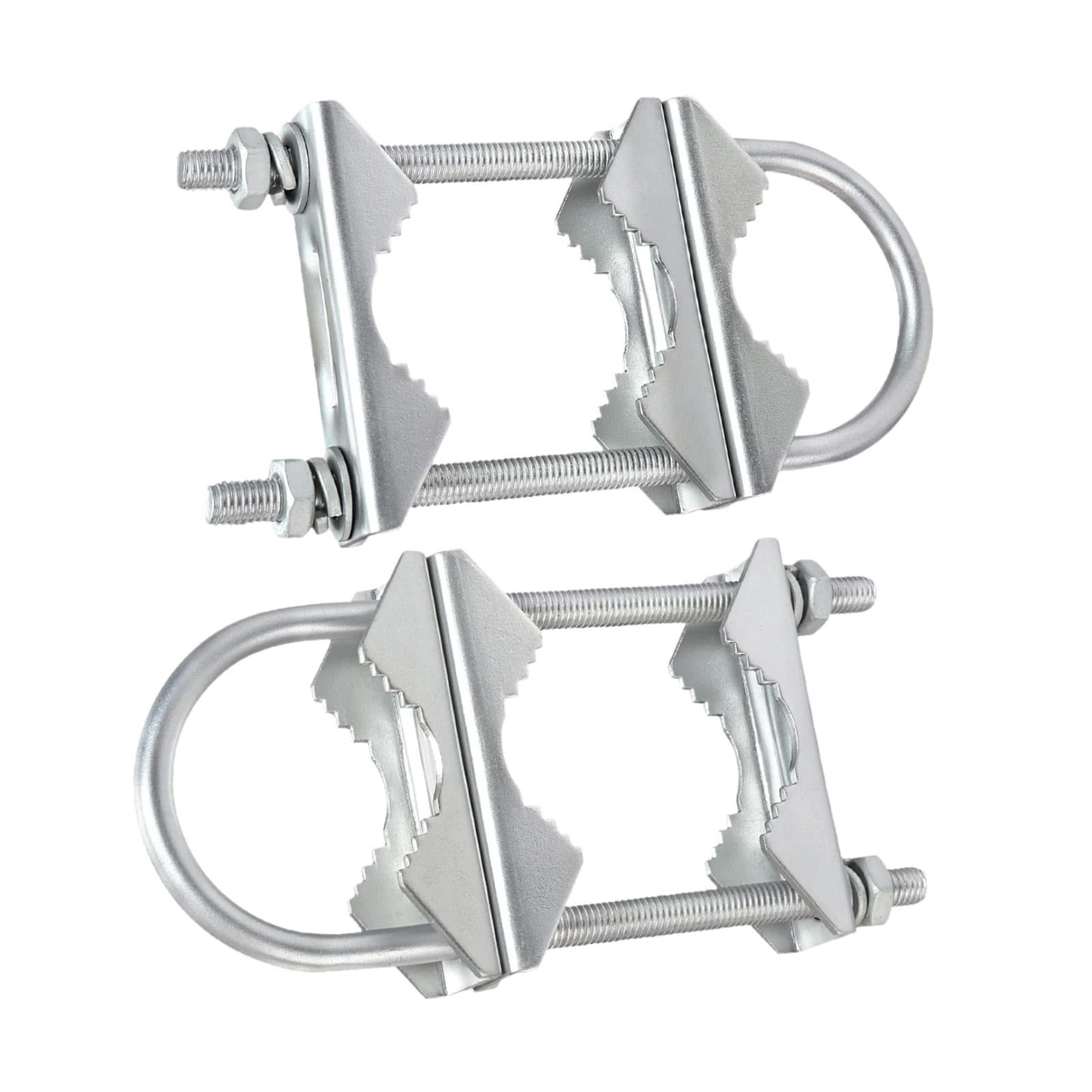 Kokiya 2 Pieces Double Antenna Mast Clamp V Jaw Block with U Bolts for ...