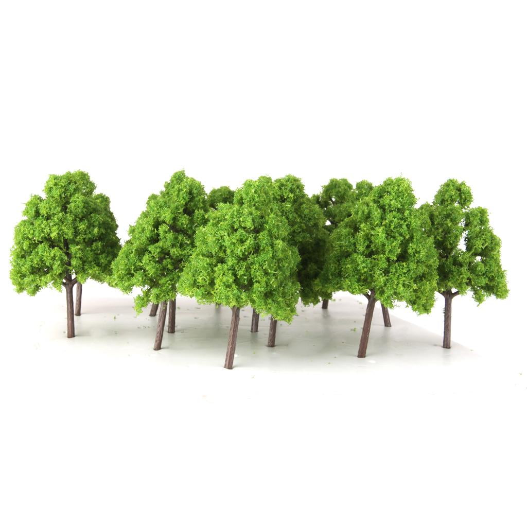 Kokiya 20pcs Miniature Trees Model Railroad Scenery N Gauge Trains ...