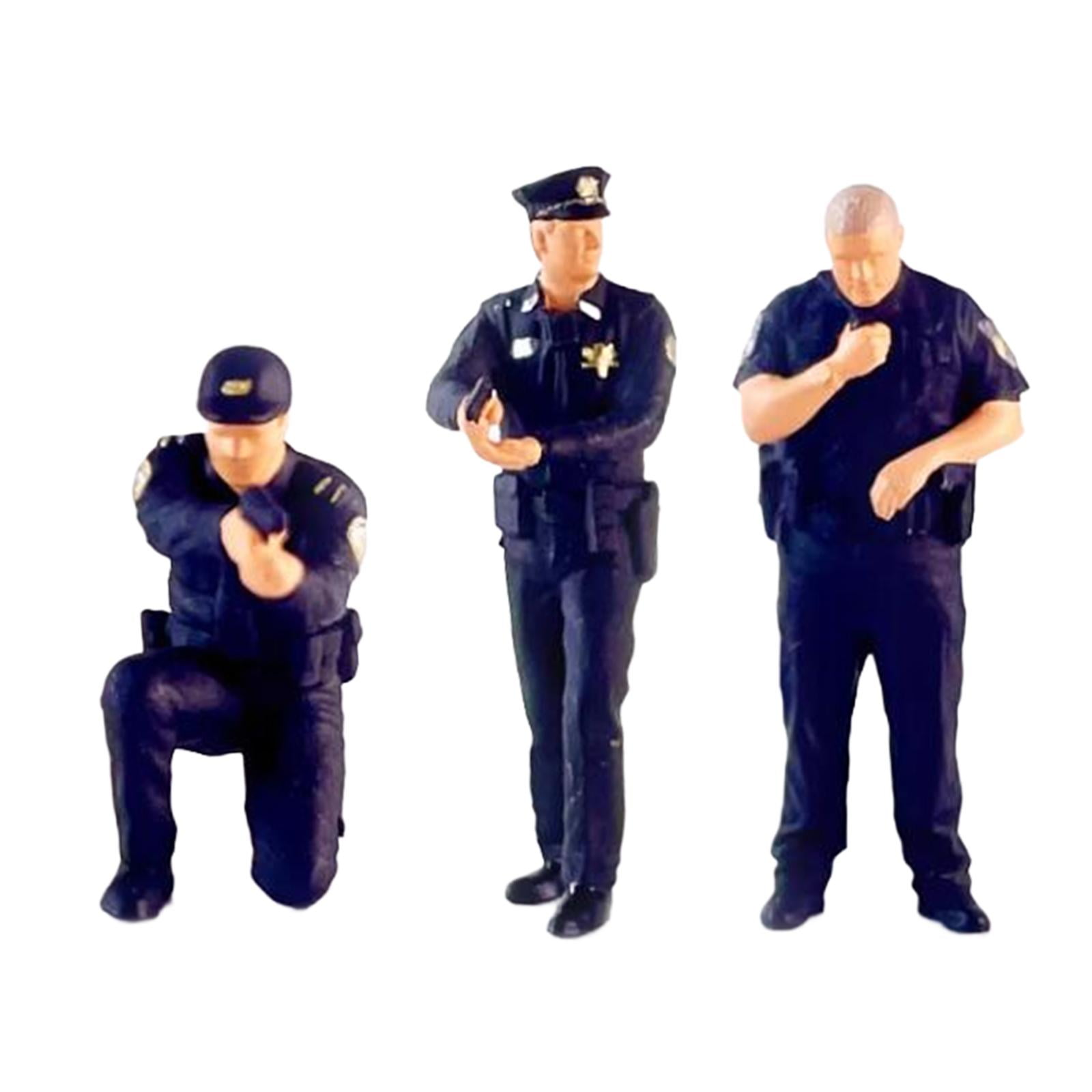 Kokiya 3 Pieces 1:64 Model People Figures Handpainted Police Officer ...