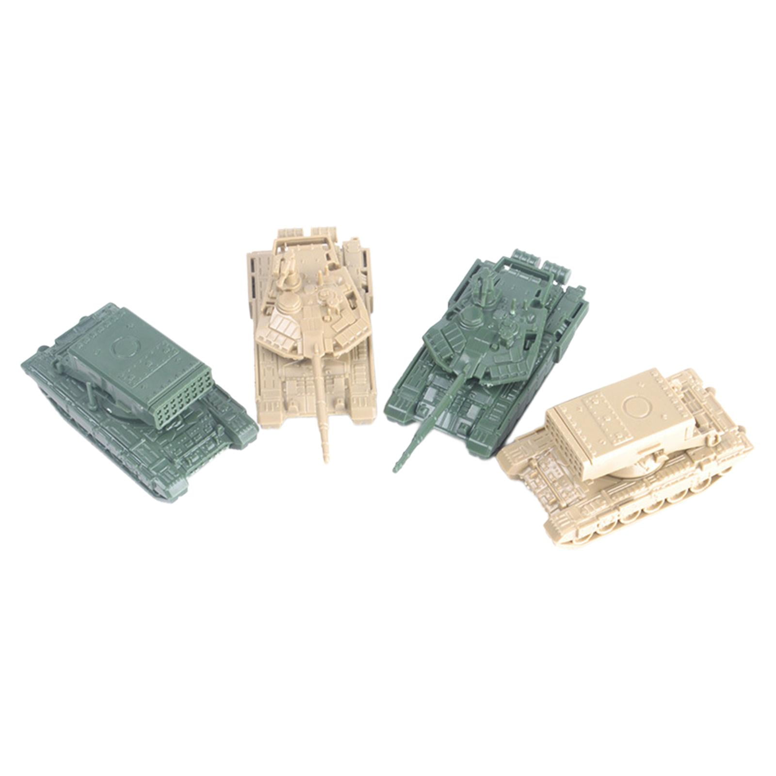 Kokiya 4 Pieces 4D Tank Model 1:144 Scale Reconnaissance Vehicles DIY ...