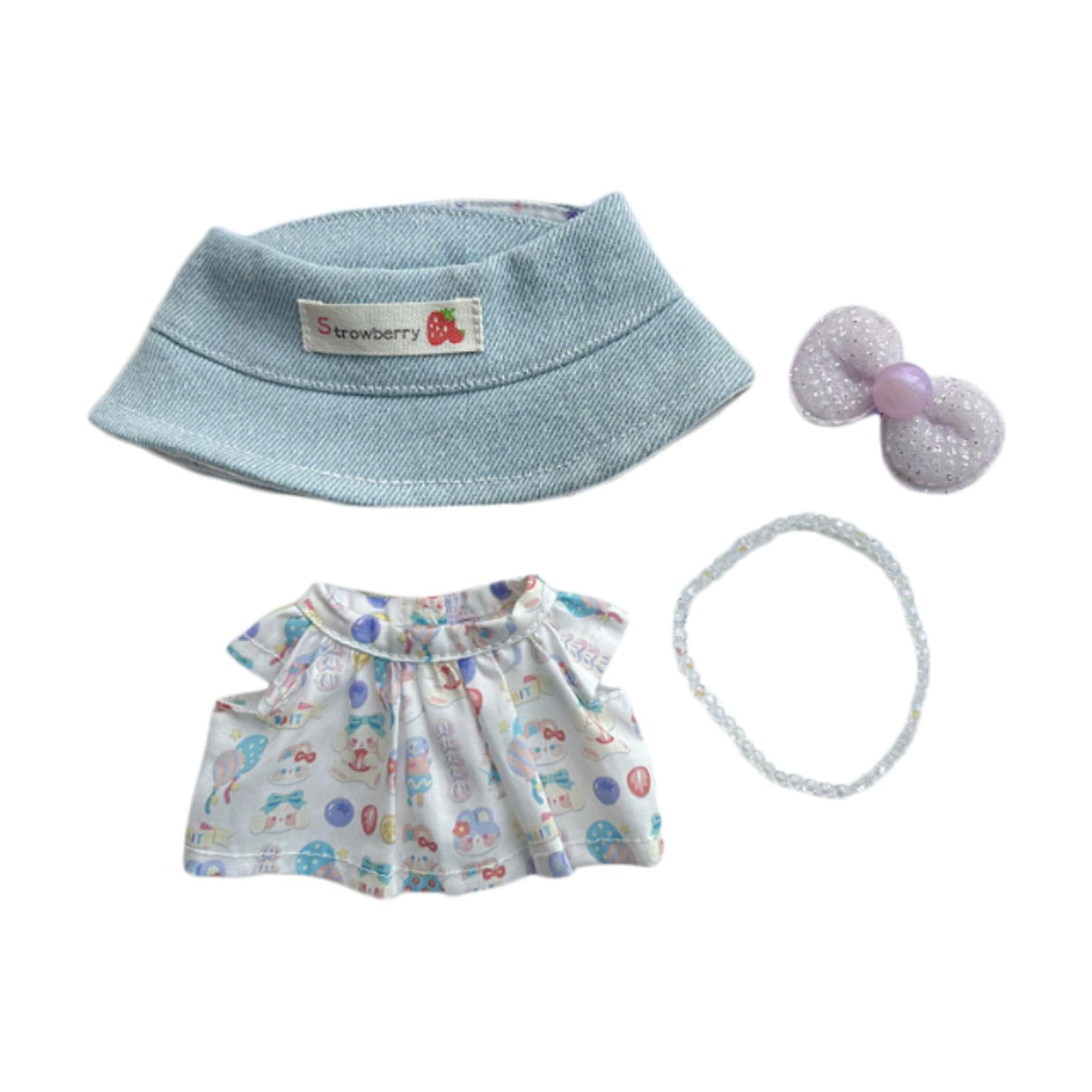 Kokiya 4 Pieces Mini Doll Clothes Cute Doll Clothes Suit Costumes Dress ...