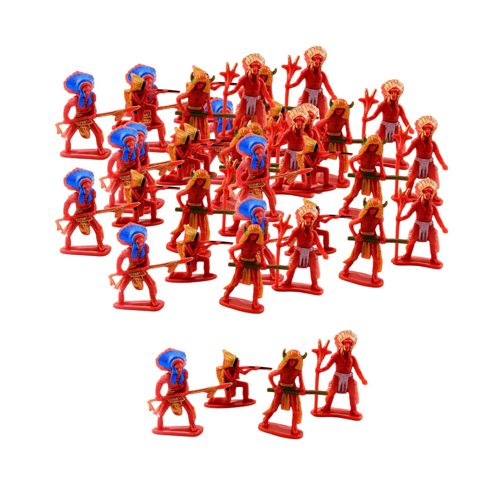 Kokiya 40Pcs Miniature Indian Figurines Indian Figures Playset Toy ...