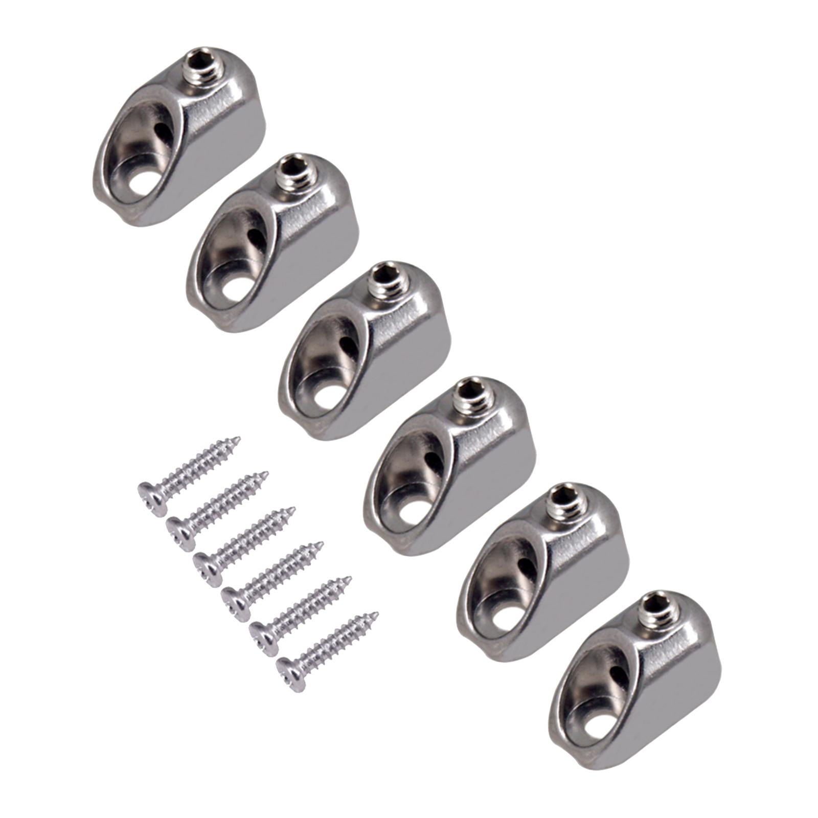 Kokiya 6 Pieces Guitar String Locking Nut Replacement with Mounting ...