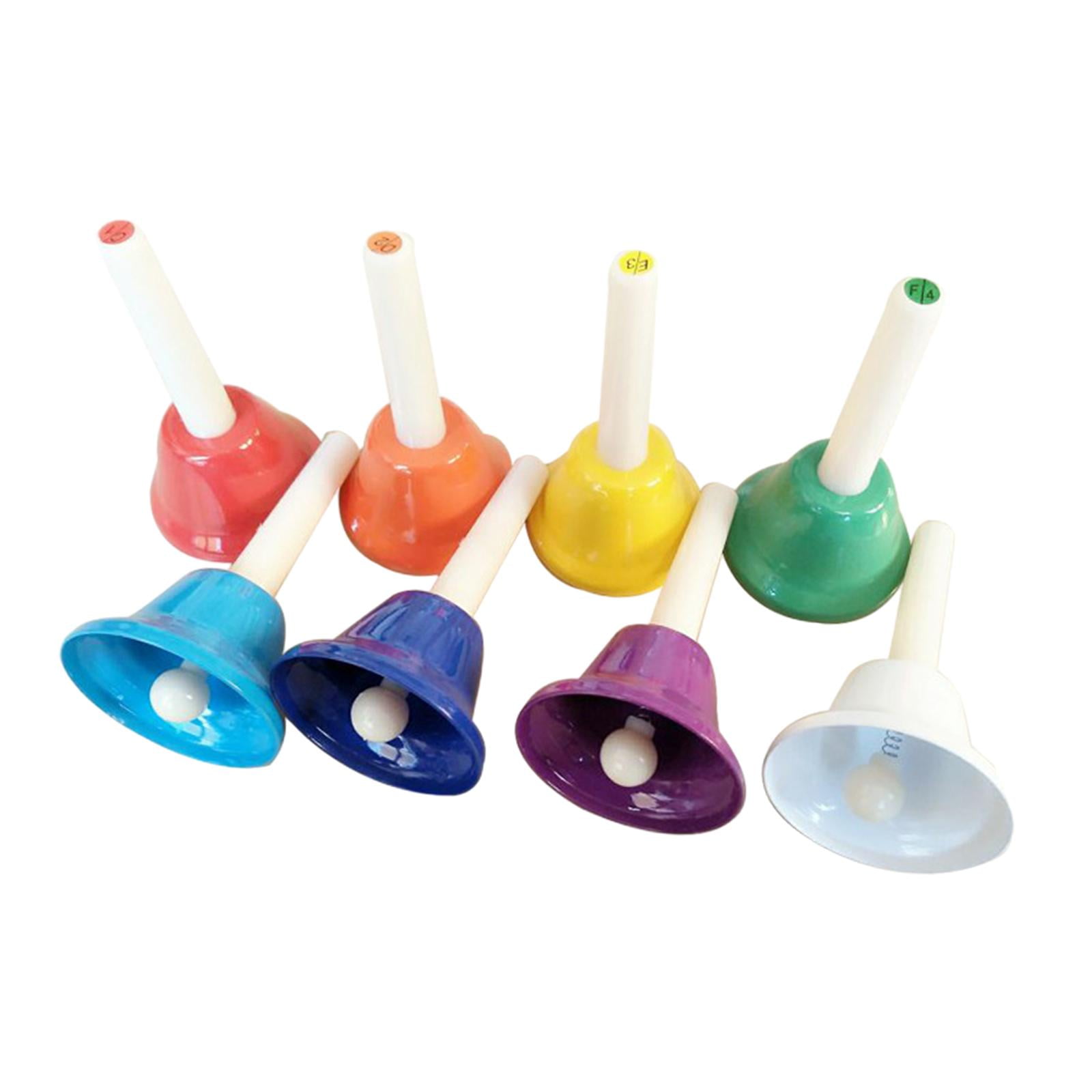 Kokiya 8 Note Diatonic Metal Hand Bells Set Musical Instrument for Kid ...