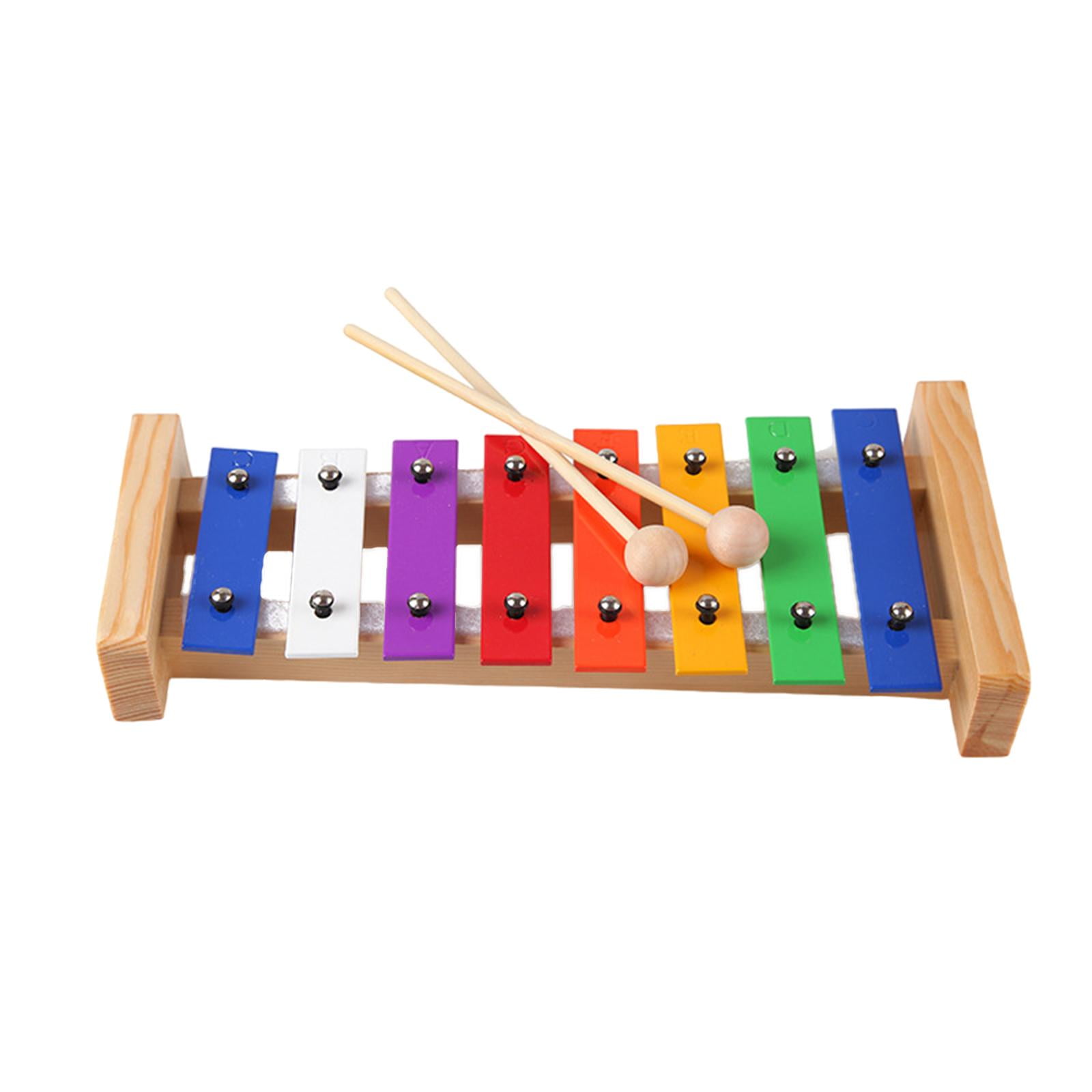 Kokiya 8 Note Glockenspiel Metal Percussion Instrument for Home Music ...
