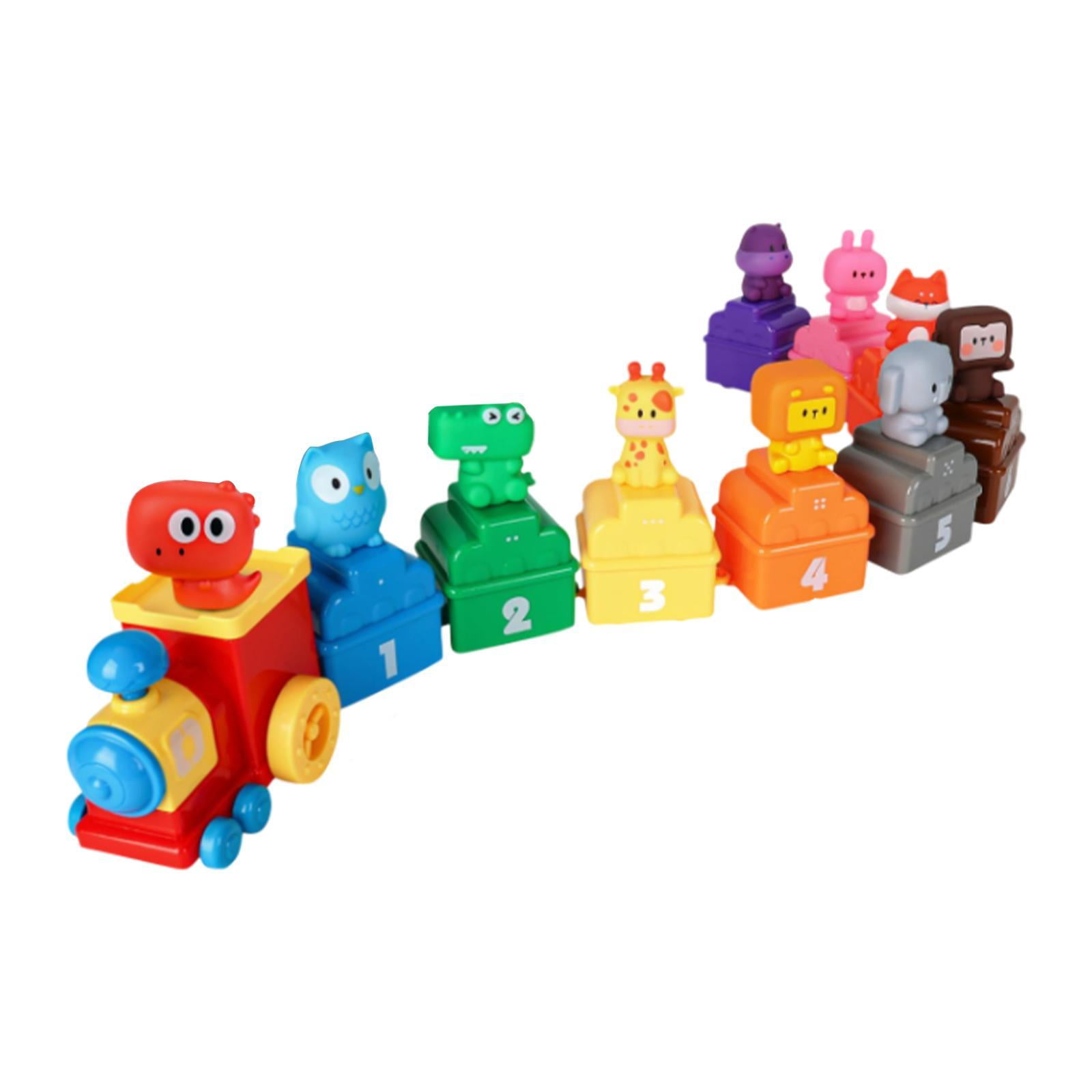 Kokiya Animal Finger Puppets Number Train Set for Baby 1-3 Years Old ...