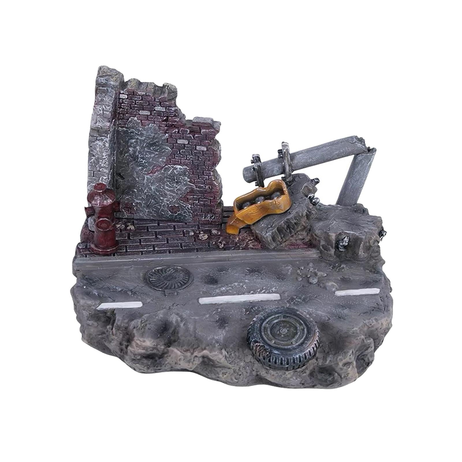 Kokiya Building Model Ruin Landscape Miniature Dioramas for 1/24 1/18 ...