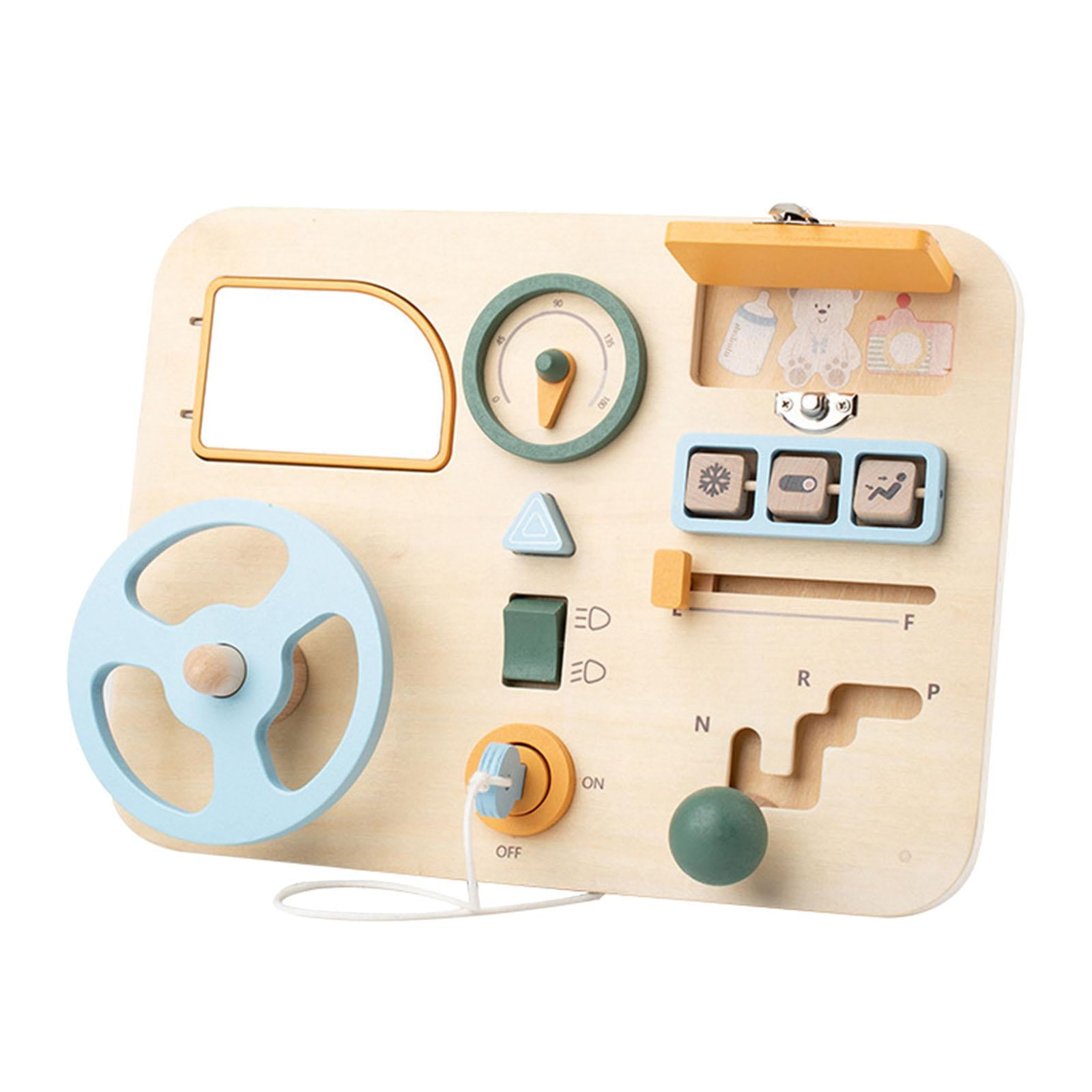 Kokiya Car Driving Steering Wheel Toy Wooden Busy Board Toy for ...
