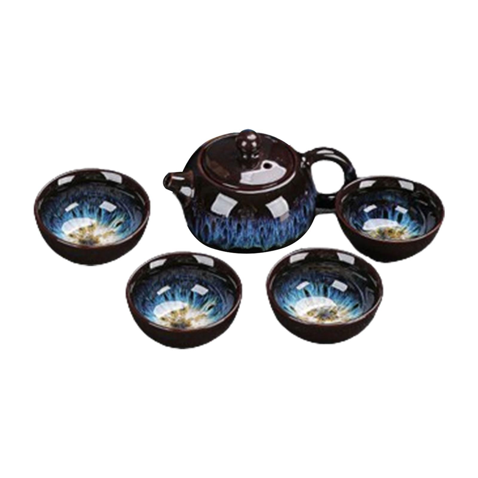 Kokiya Ceramic Tea Set Tea Kettle Set Crafts Gift Vintage Design Teapot ...