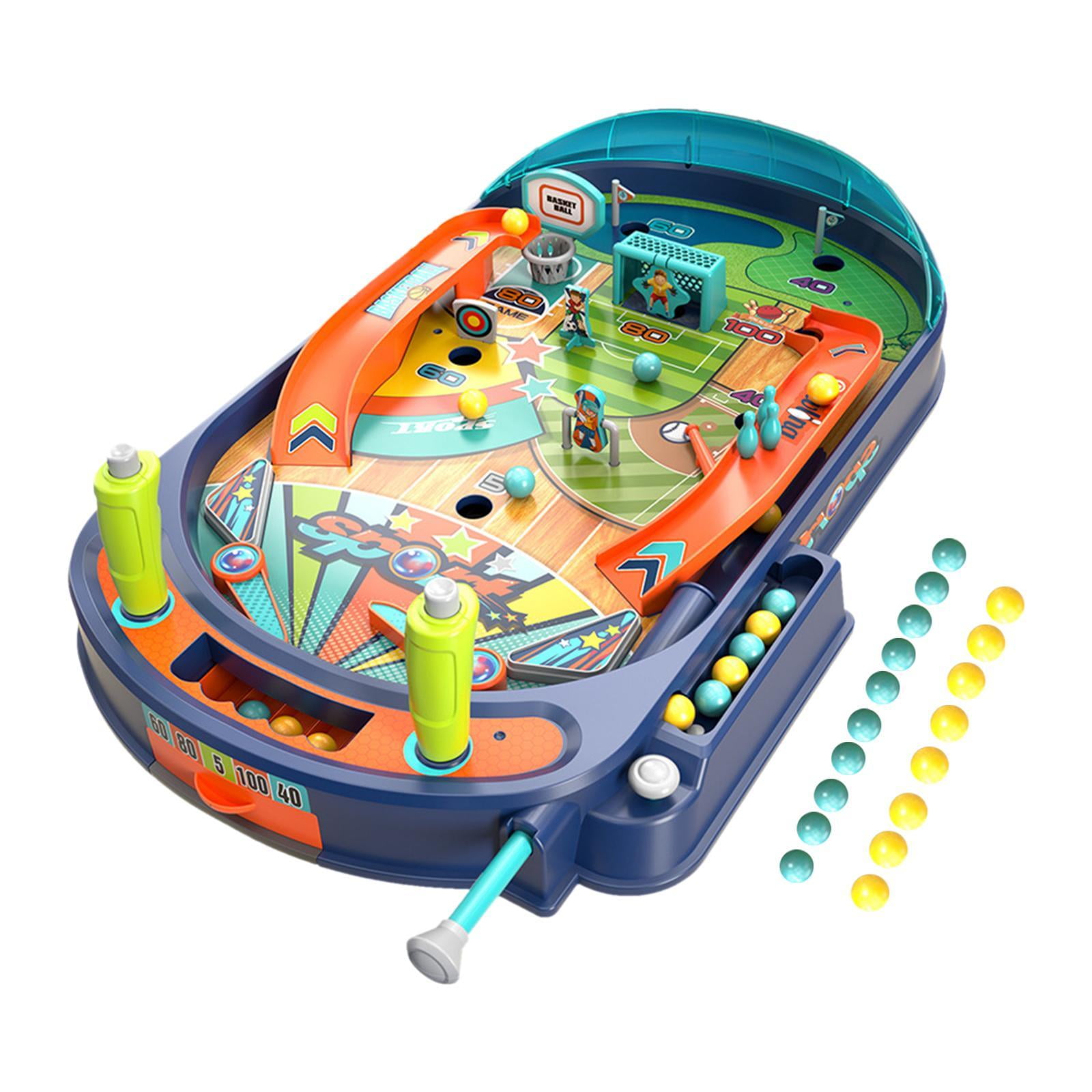 Kokiya Children Pinball Machine Children Educational Toy for Preschool Ages 3 4 5 6 32 Marbles ...