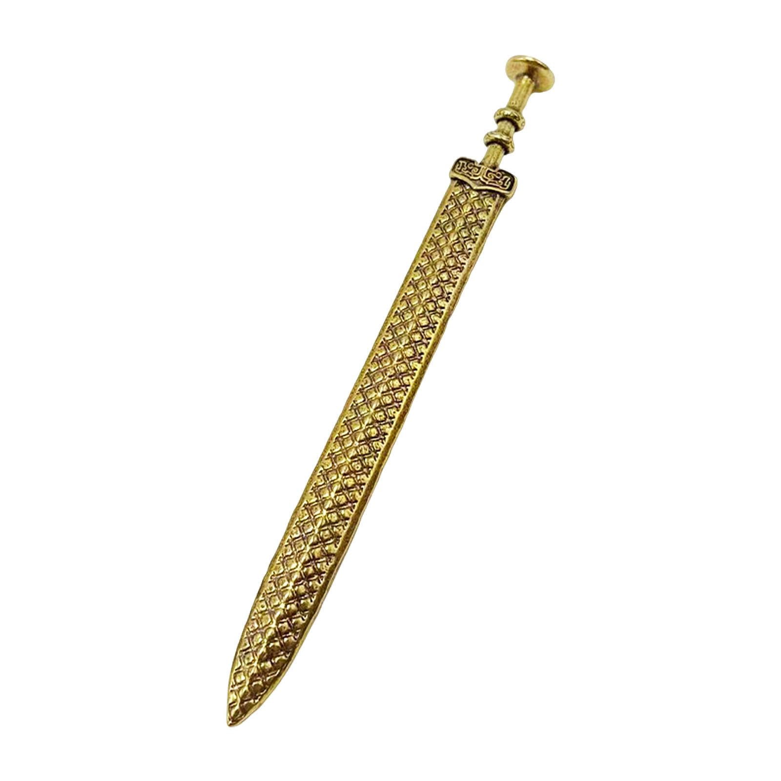 Kokiya Children Toy Sword Keychain Pendant Copper Desktop Ornament Mini ...