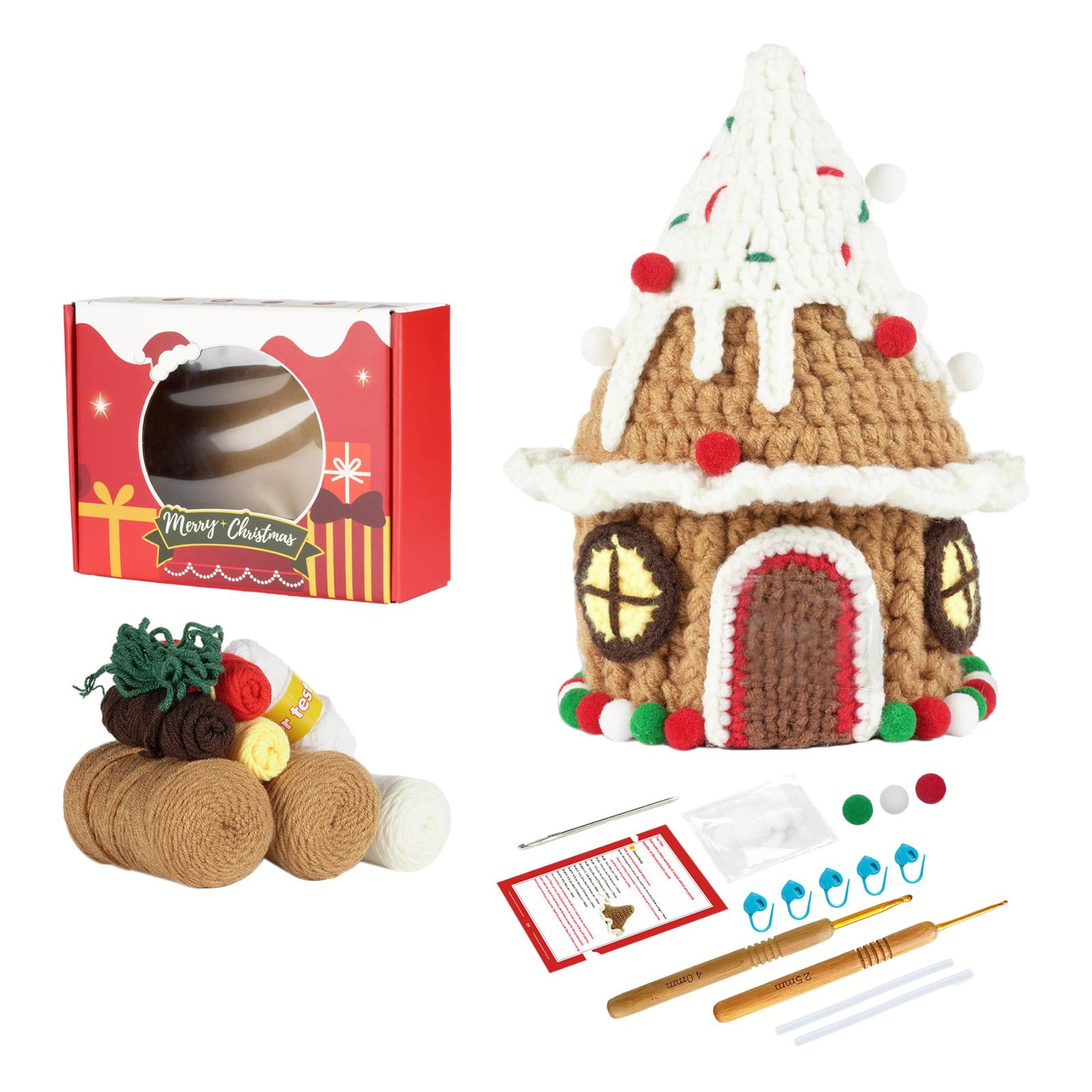 Kokiya Christmas Crochet Kits Crocheting Craft Set Holiday Decoration ...