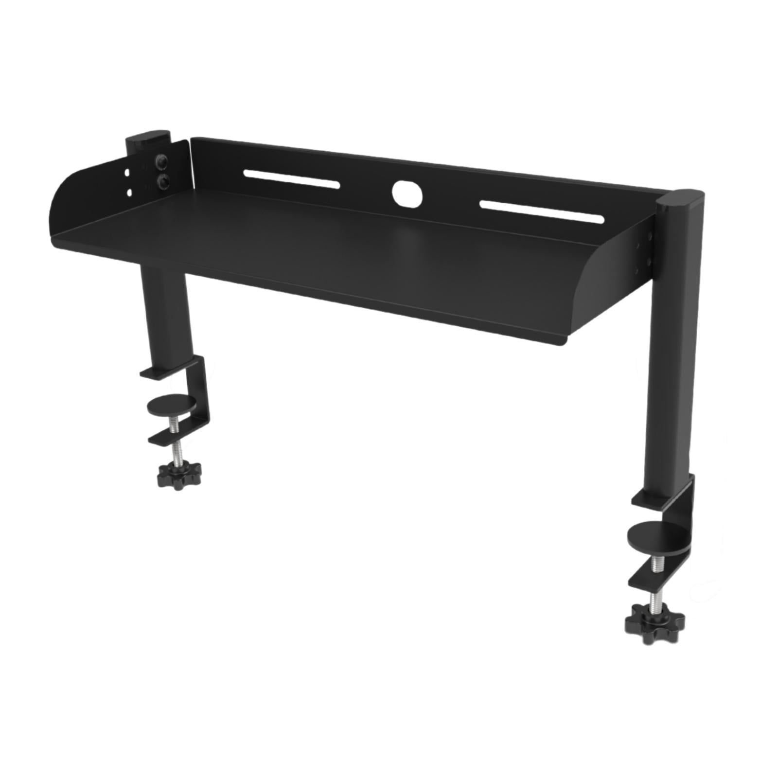 Kokiya Clamp on Desk Shelf Black Clip on or Under Table Shelves for ...
