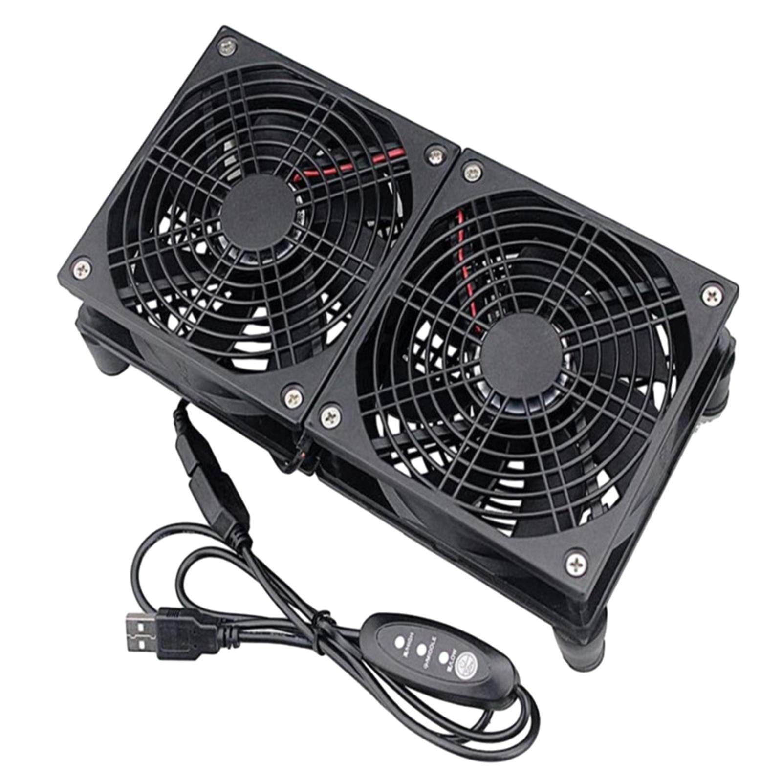 Kokiya Computer 2400RPM 2 x 120mm DIY Cooling Ventilation Exhaust Fan ...