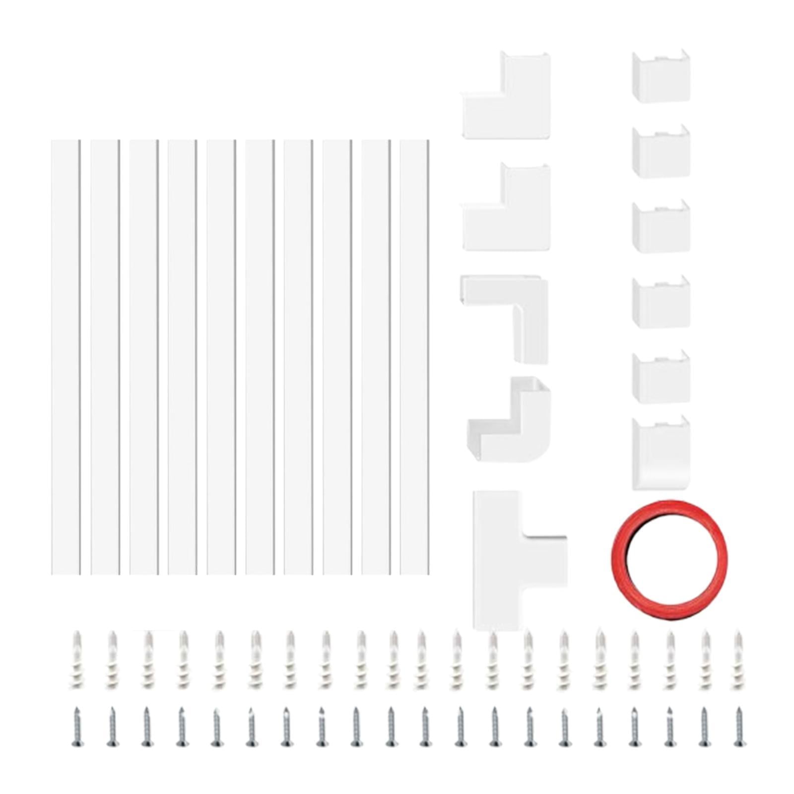 Kokiya Cord Cover Wall Raceway Kit Cable Hiders Flame Retardant Wall ...