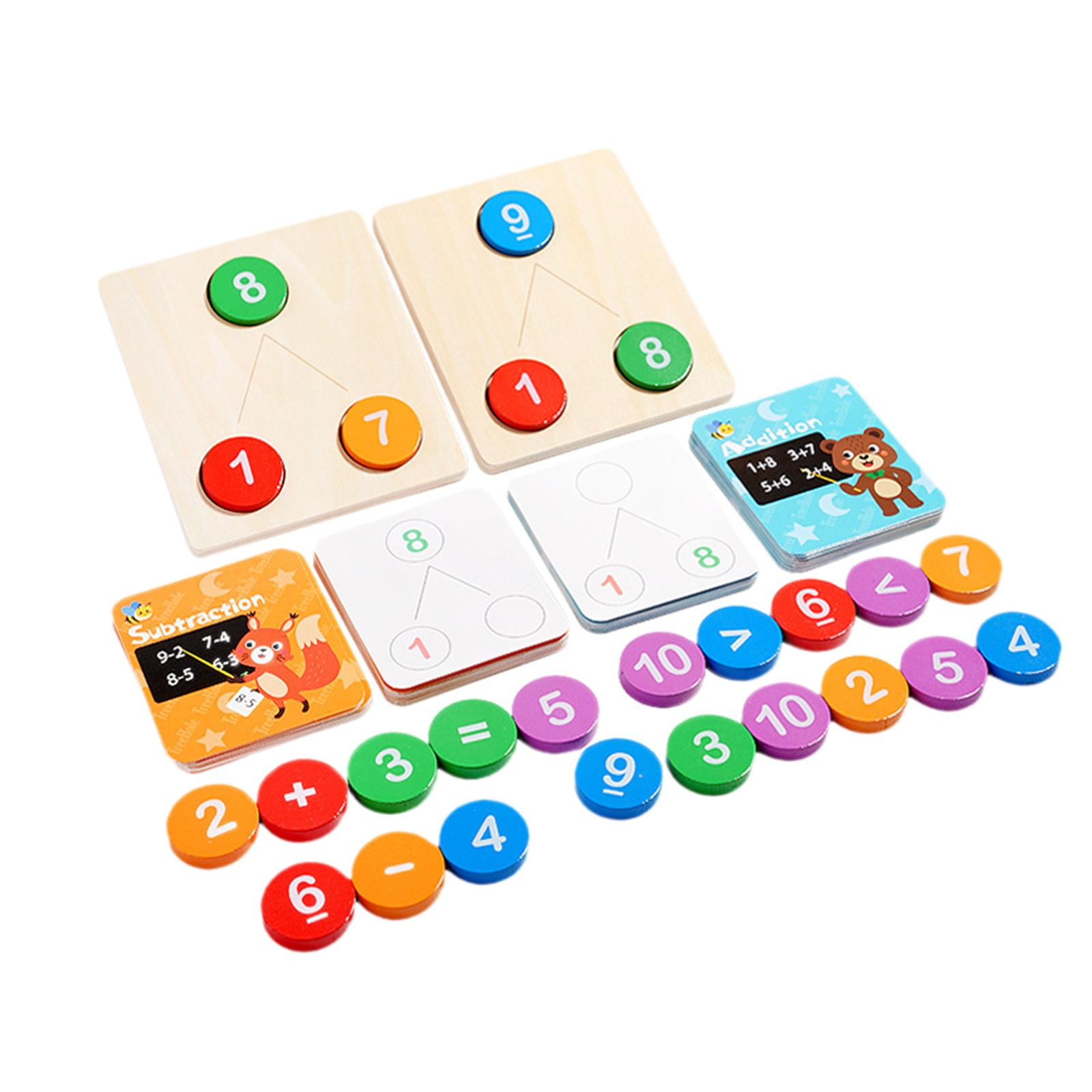 Kokiya Counting Wooden Toy Counting Math Toy for Kids 4 5 6 Year Old ...